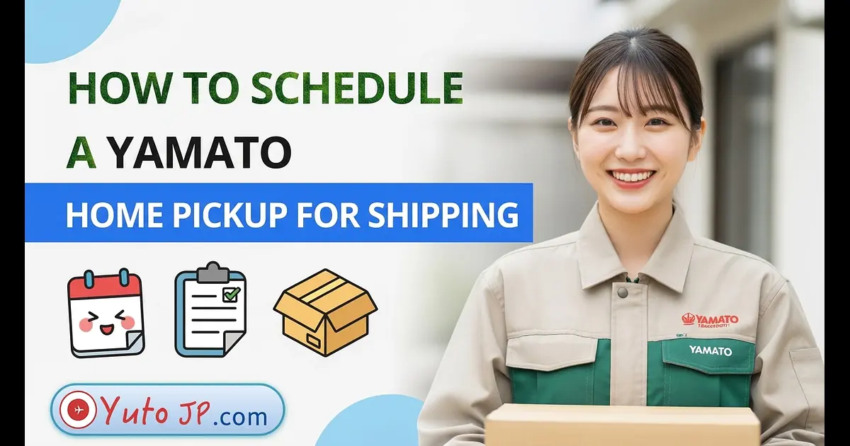 Online Shipping in Japan - How to Schedule Yamato Pickup at Home | YutoJP
