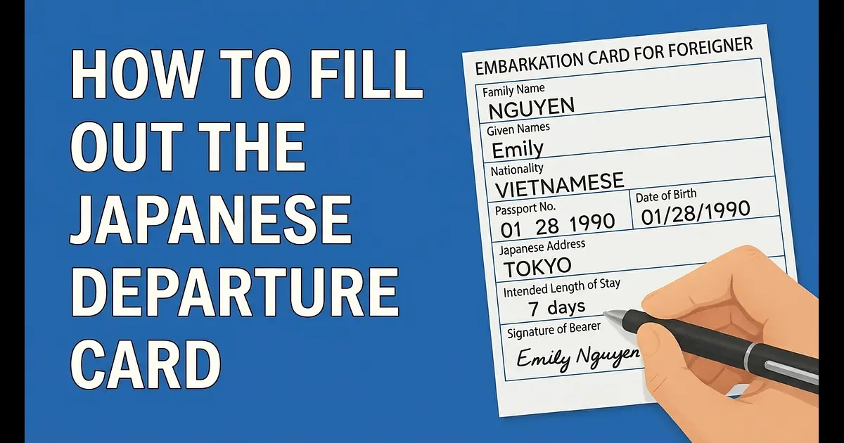 The Most Detailed Guide on How to Fill Out the Departure Declaration at ...